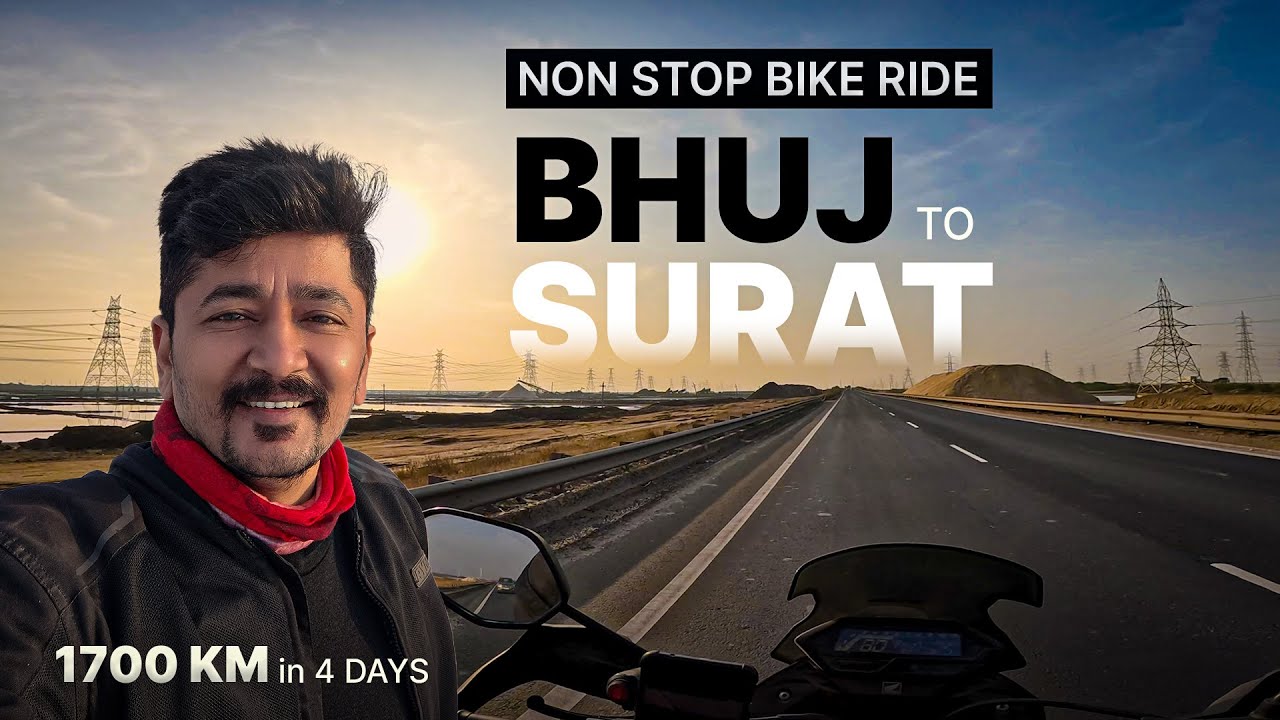 Non stop Bhuj to Surat | Kutch Bhuj Bike Ride - YouTube