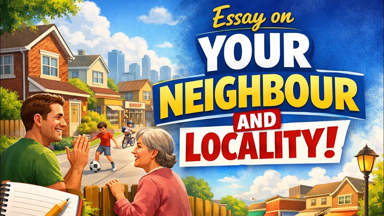 Your Neighbour And Locality | Essay On 150 Words| Paragraph On 100 ...