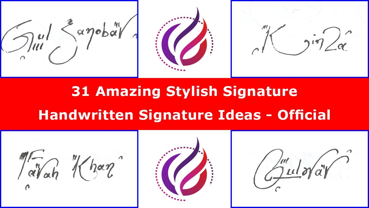31 Amazing Stylish Signature | Handwritten Signature Ideas - Official ...