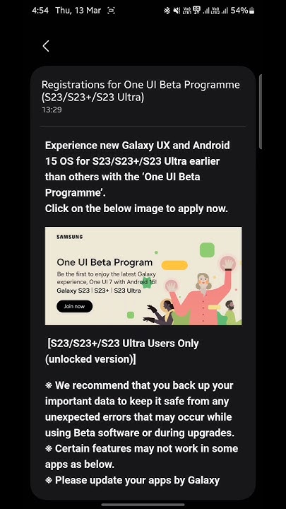 enroll Guys Now...One ui 7 Beta program Live In India For S23 Series #oneui7betafors23series # ...