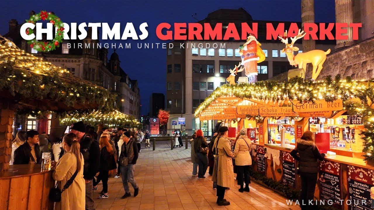 Early Christmas at Birmingham's German Market 🎄 |Walking Tour 4K | 2024 ...