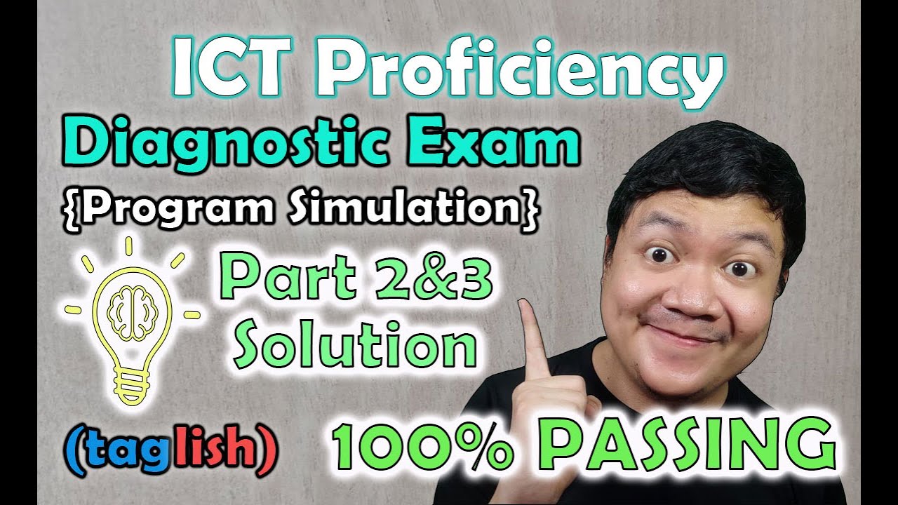 Program Simulation QUIZ SOLUTION - DICT Diagnostic Examination - YouTube