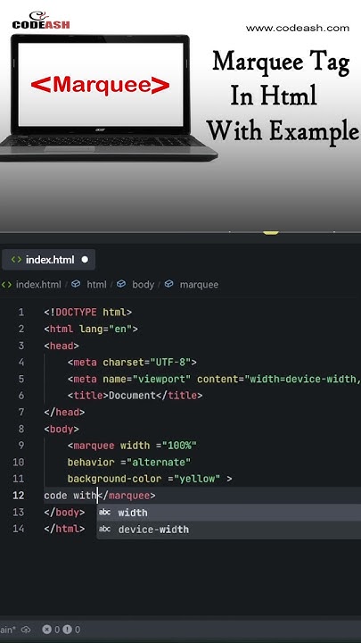 marquee tag in html #coding #frontendcourse #tcscareers #javascript #tcsjobs # ...