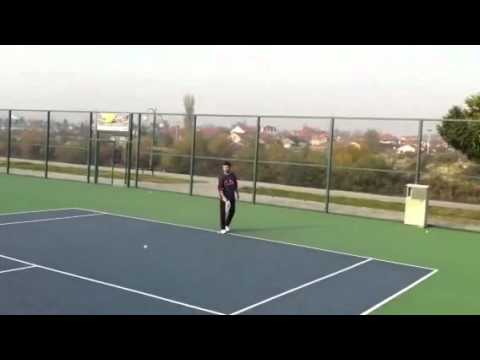 Smashing tennis racquet - YouTube
