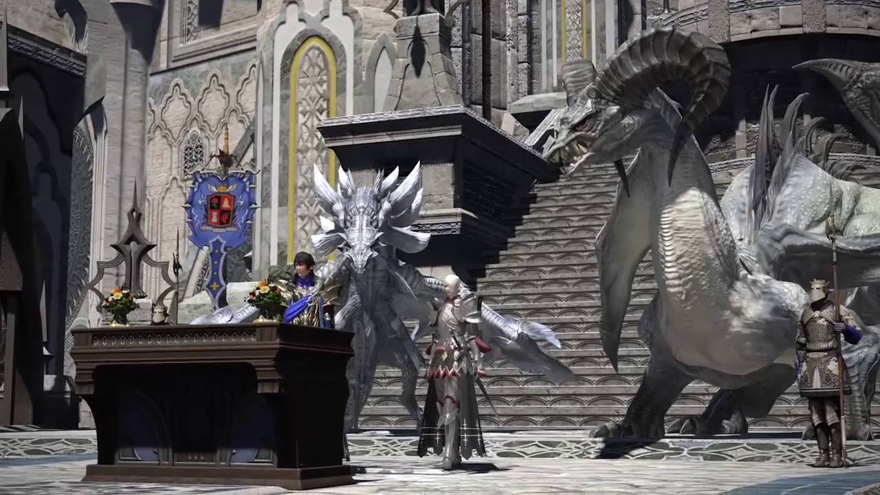FFXIV Heavensward 3.3 - Main Story Quest #8: The End (Estinien Without ...