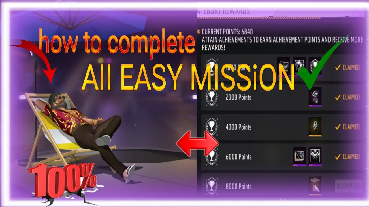 How To Complete All New Achievement Mission In Free Fire || 2025 New ...