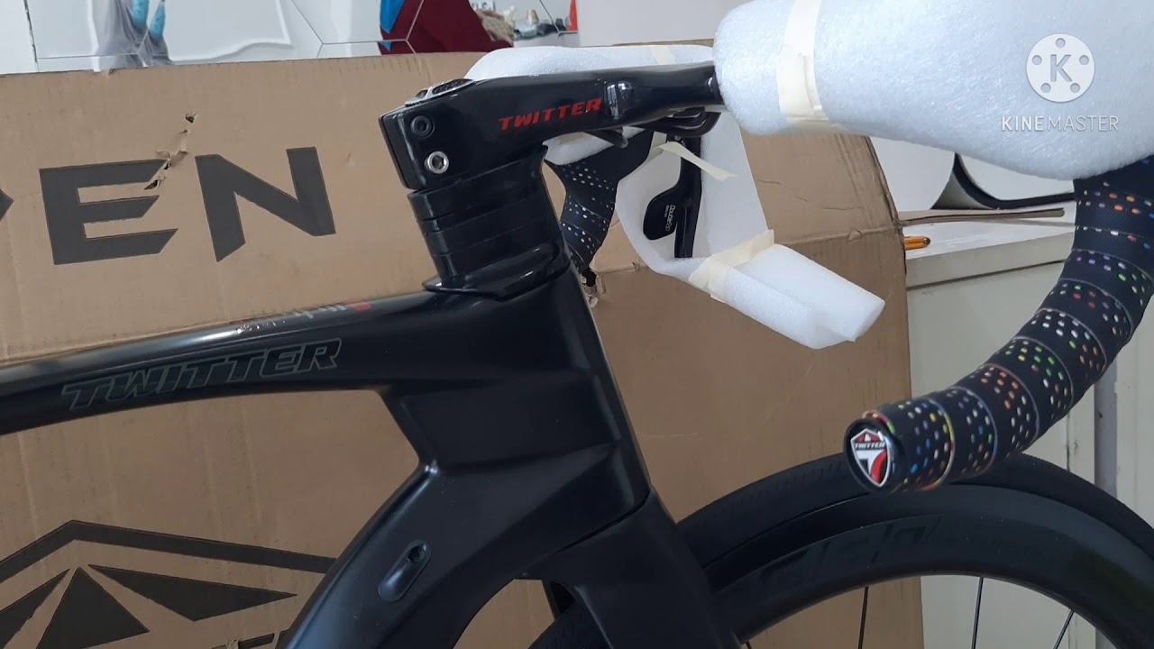 Unboxing Roadbike Twitter Cyclone Pro New Model 2021 Disc Brake Sram ...