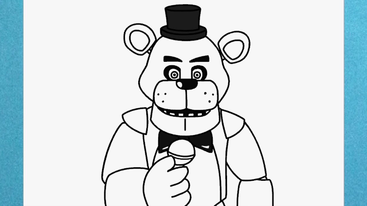 Como dibujar a Freddy Fazbear de FNAF la película Five Nights at Freddy ...