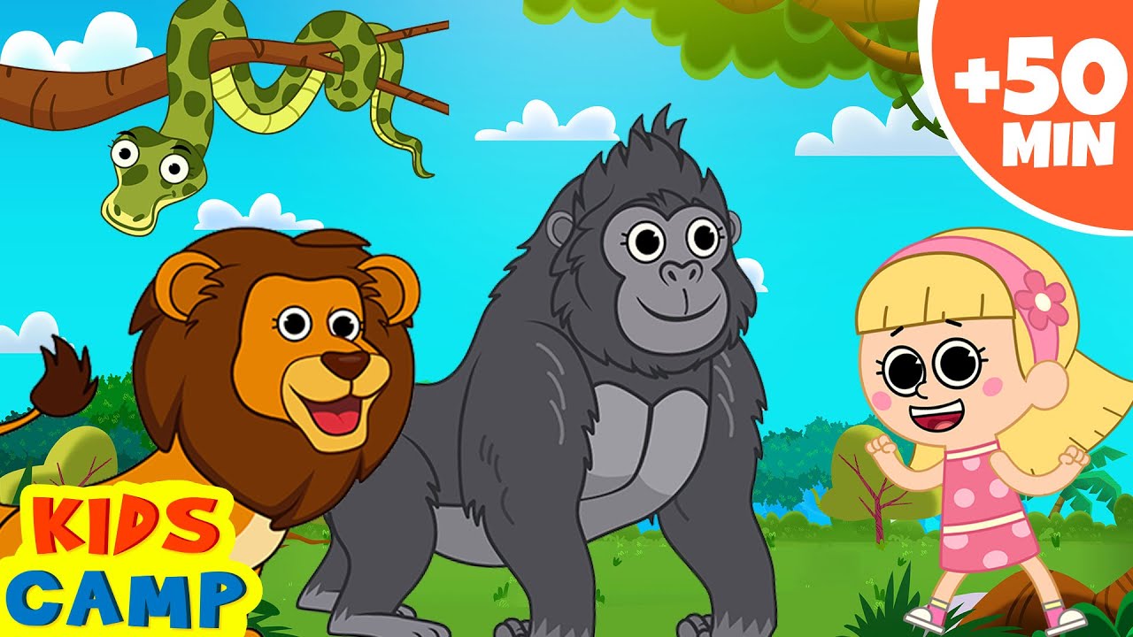 Jungle Animals Song For Kids | World Wildlife Day | Kids Songs And ...
