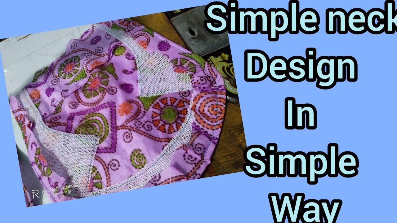simple neck Design in beautiful way. - YouTube