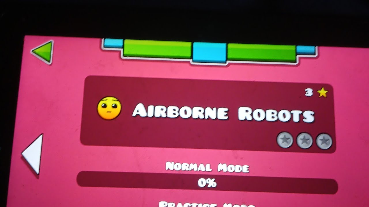 Geometry dash meltdown 3rd level airborne robots - YouTube
