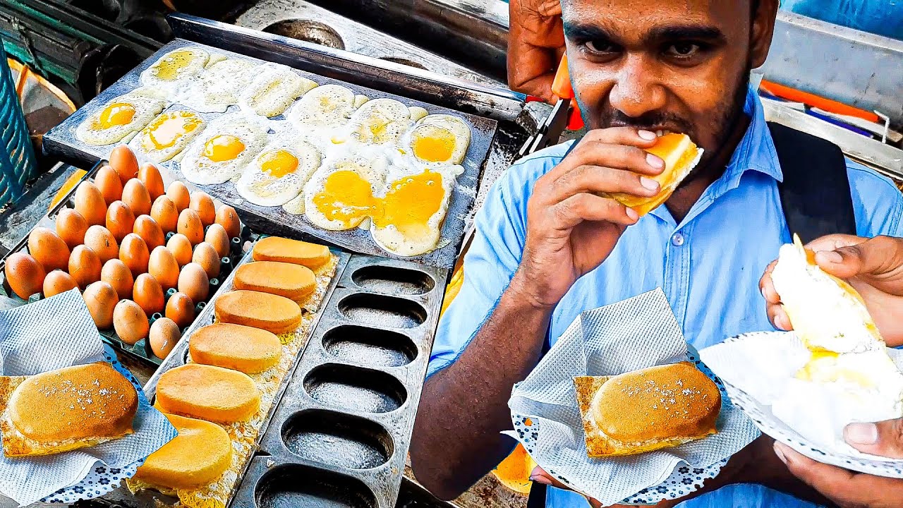 The Best Egg Cake Street Food in Dhaka, Bangladesh | Bangladesh Street ...