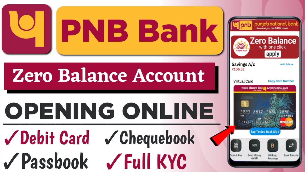 PNB Zero Balance Account Opening Online 2024 | PNB Online Account ...