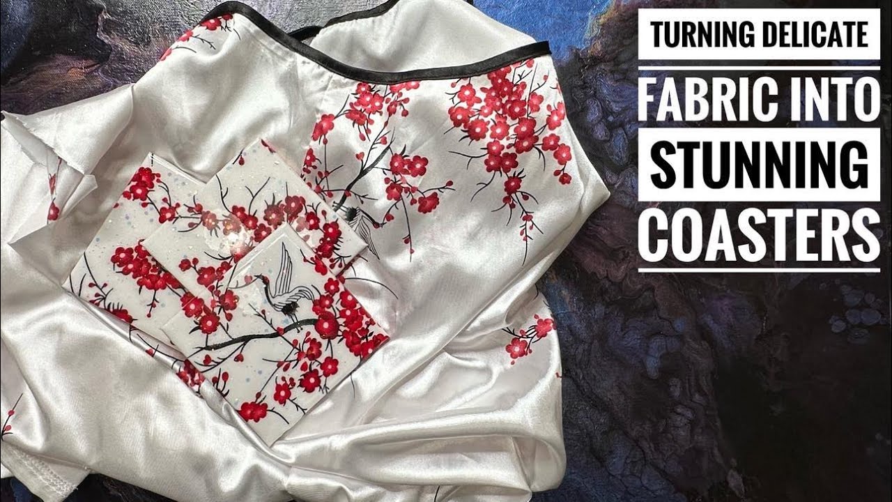 Turn Your Fav Pattern Fabric into Beautiful Coasters. You have to see ...