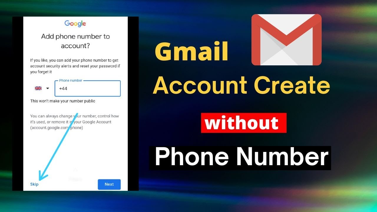 How To Make Gmail Account Without Number Gmail Account Without Phone Number gmailcreate How To Make Gmail Account Without Number Gmail Account Without Phone Number gmailcreate