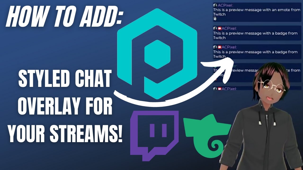 How To: Add a Styled Chat Overlay to Your Streams w/ Pixel Chat - YouTube