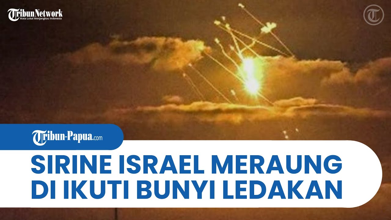 MENCEKAM! Momen Sirene dan Ledakan Bersahutan di Haifa Israel - YouTube