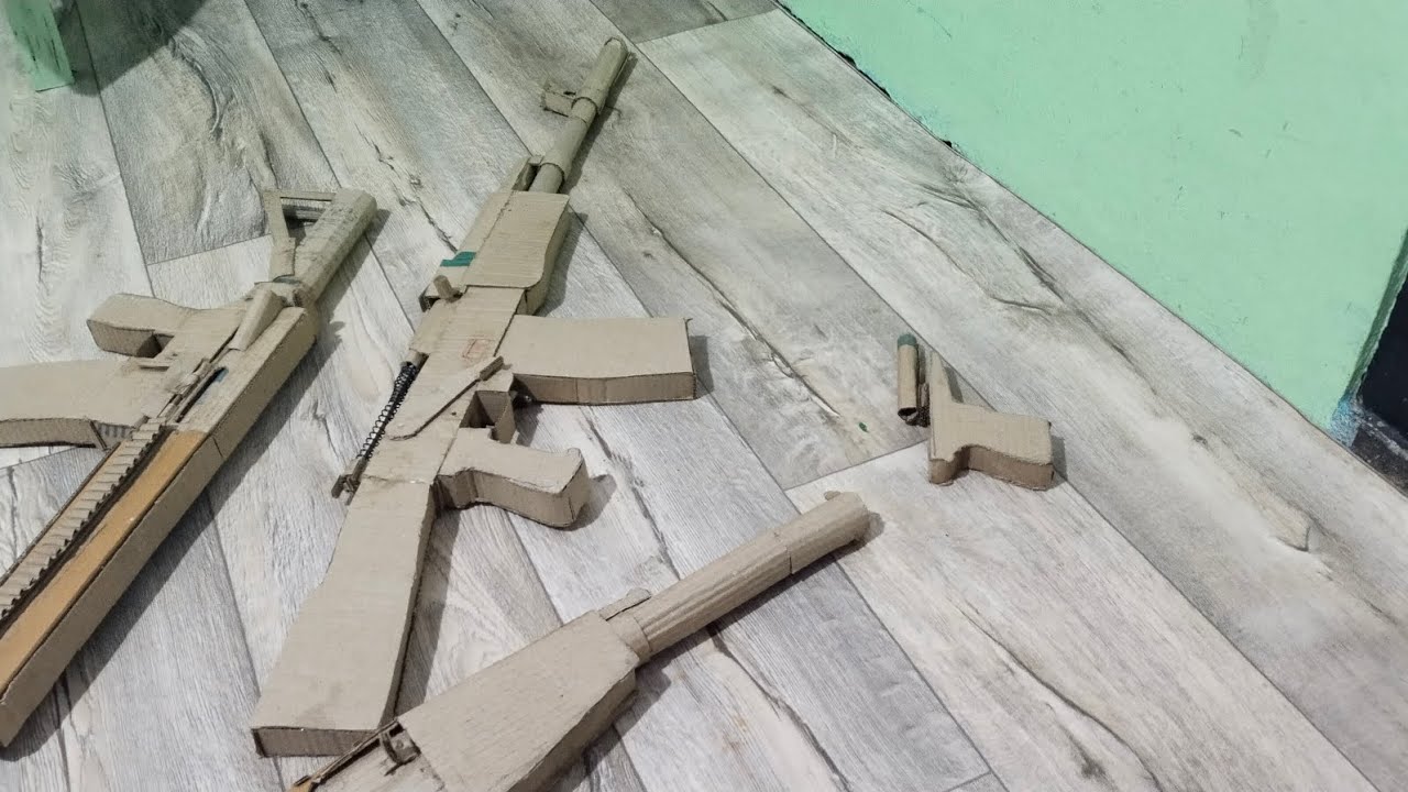 All of my cardboard weapons! - YouTube