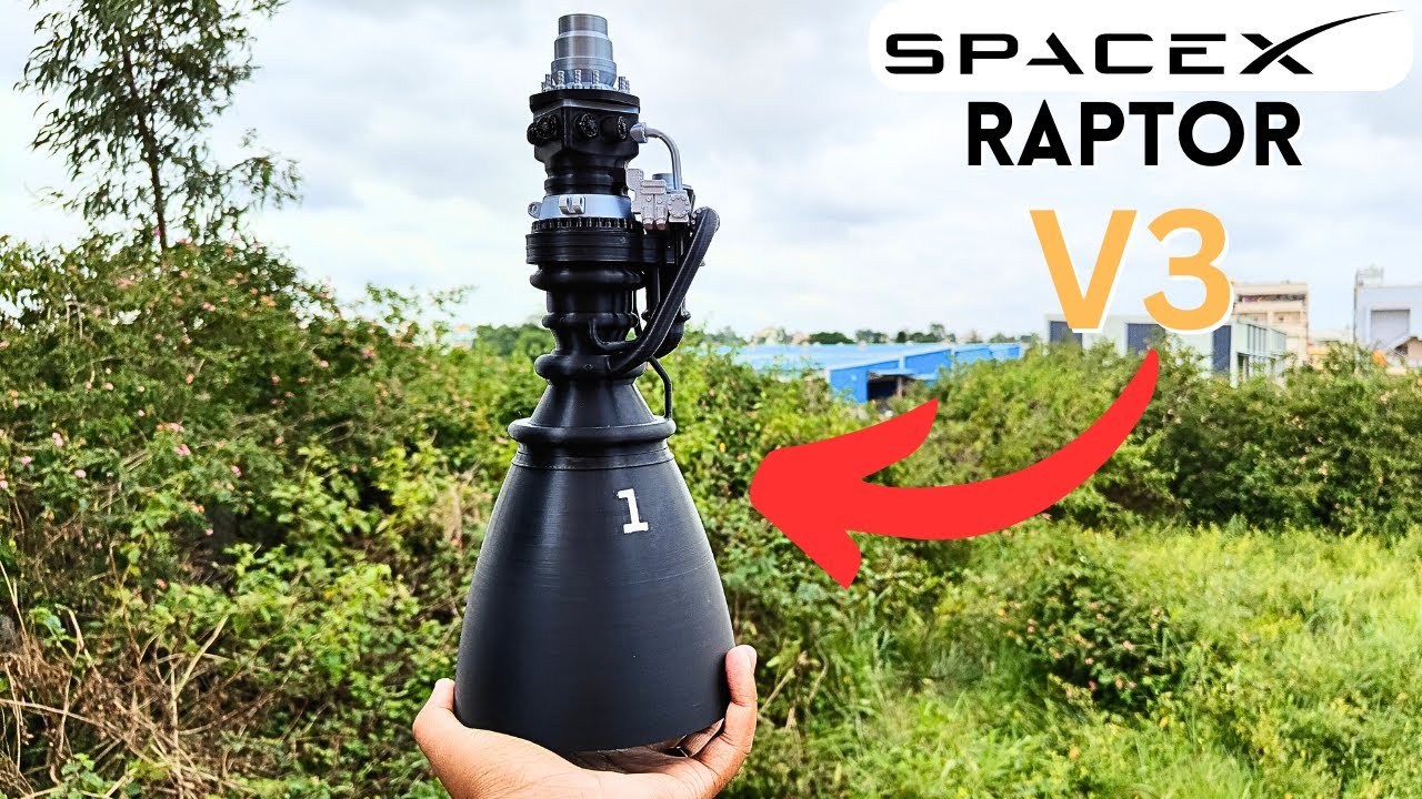 SpaceX Raptor Engine Replica Using 3D Printing | DIY Build with Bambu ...