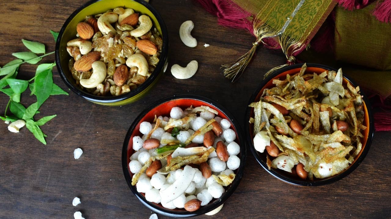 Navratri special recipe - 3 style vrat ki namkeen snacks - Vrat recipe ...