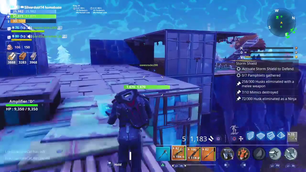 Fortnite save the world crafting and trading for viewers - YouTube