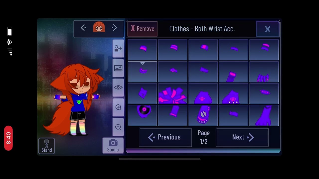 How 2 make bisexual bracelet in gacha club - YouTube