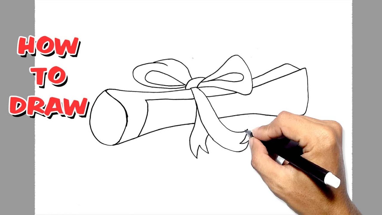 How to Draw a Diploma easy drawing - YouTube
