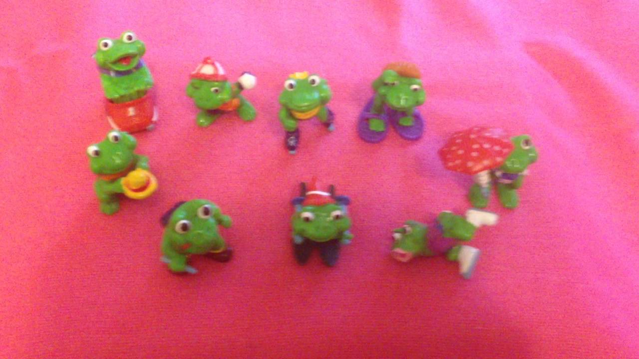 Collection of toys from kinder - frogs (winter holidays) - YouTube