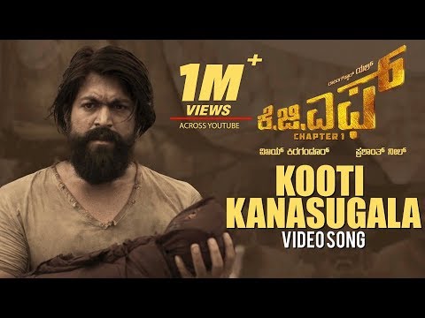 Kooti Kanasugala Full Video Song | KGF Kannada Movie | Yash | Prashanth Neel | Hombale