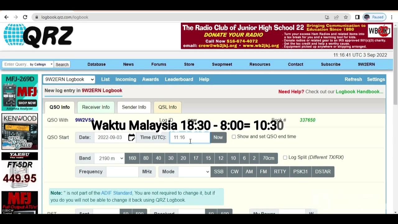SPI-My Logbook QRZ "New Bie" Versi Bahasa Melayu - YouTube