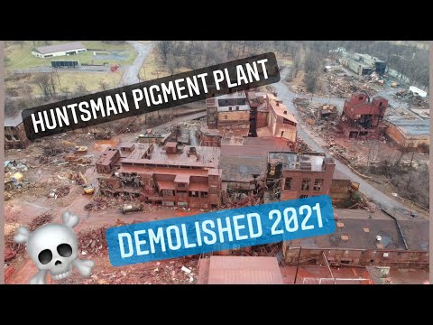 Huntsman Pigment factory Last ones in before demolition was completed ...
