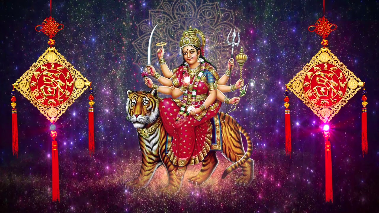 Goddess Maa Durga Beautiful Background Animation - YouTube