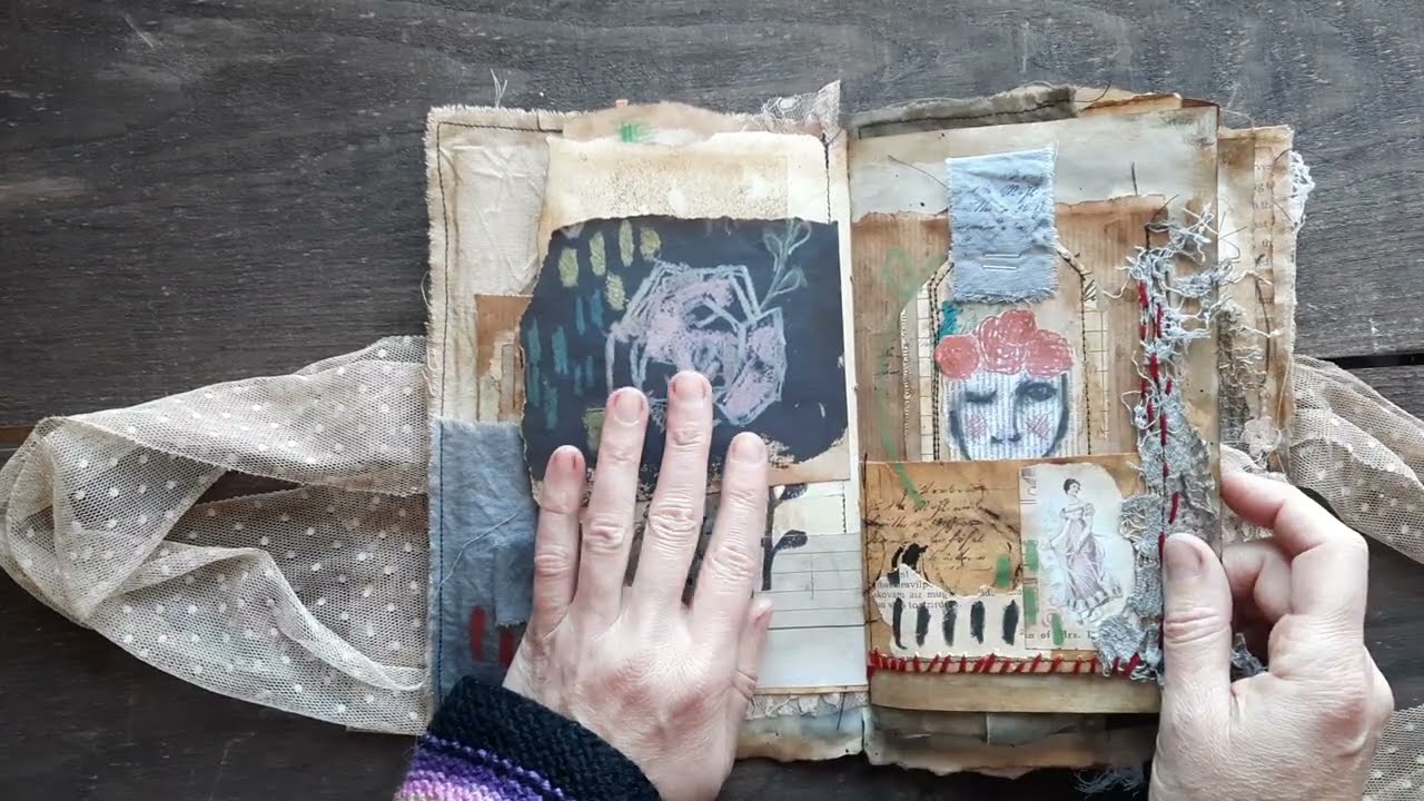 Hard Cover Grungy Junk Journal I Can See You Sold Thank You