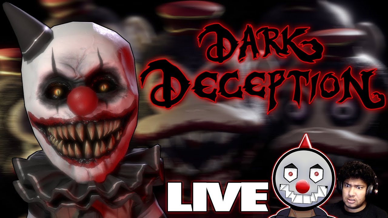 Running From Clown Gremlins In Dark Deception LIVE! - YouTube
