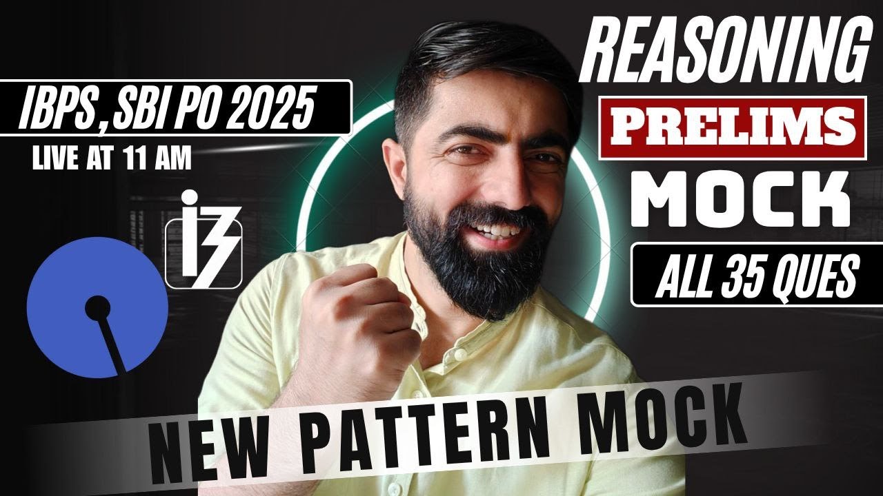 SBI/IBPS PO PRE 2025 NEW PATTERN MOCK (With Timer) || IBPS/SBI PO PRE ...