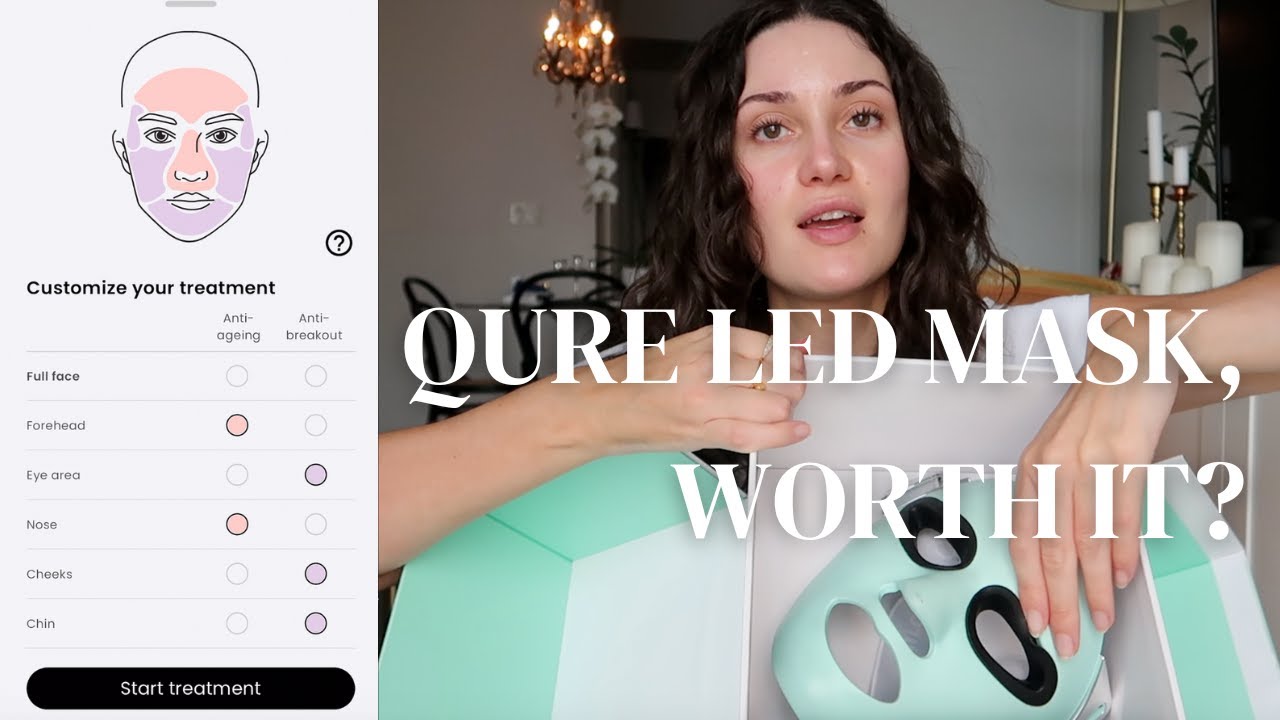 IS A RED LIGHT MASK WORTH IT?? QURE LED Mask Full Review - YouTube