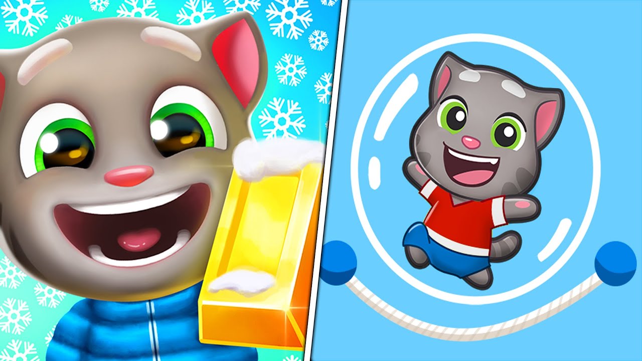 Talking Tom Gold Run Talking Tom Jump Up Androidios Gameplay Walkthrough New Update Youtube