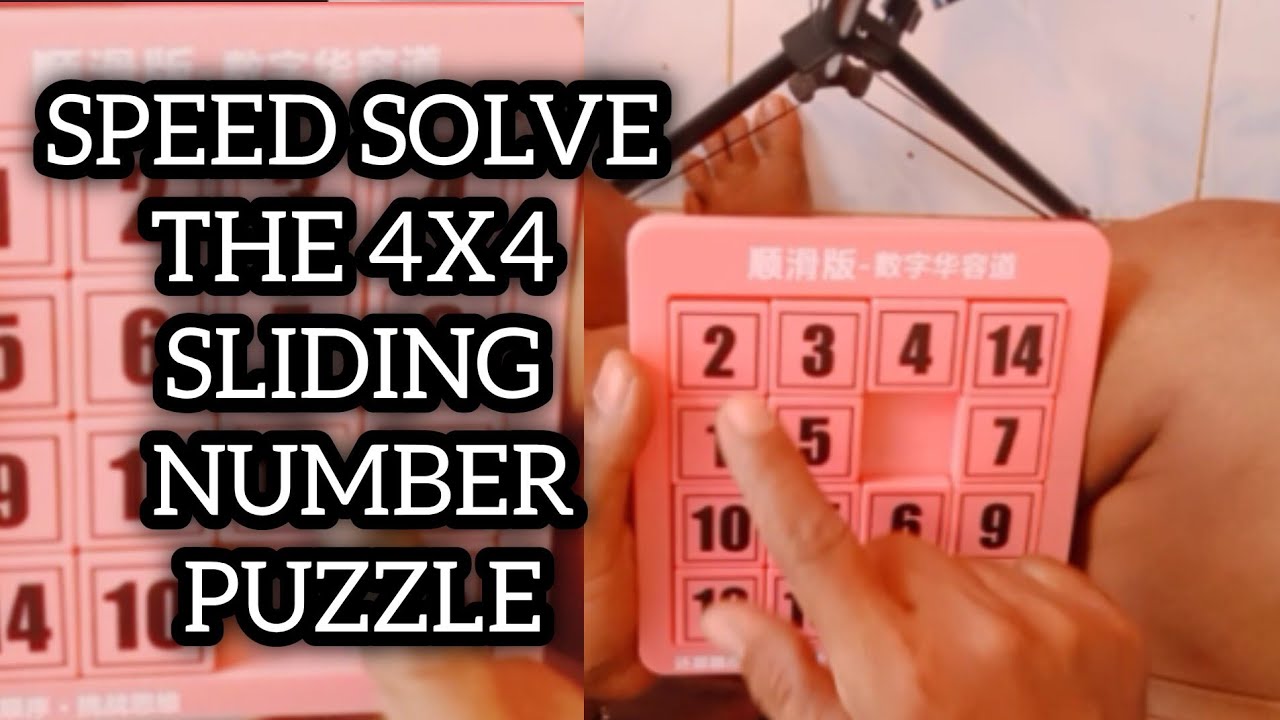 Speed Solve the 4x4 Sliding Number Puzzle. Brain Puzzle #asmr # ...