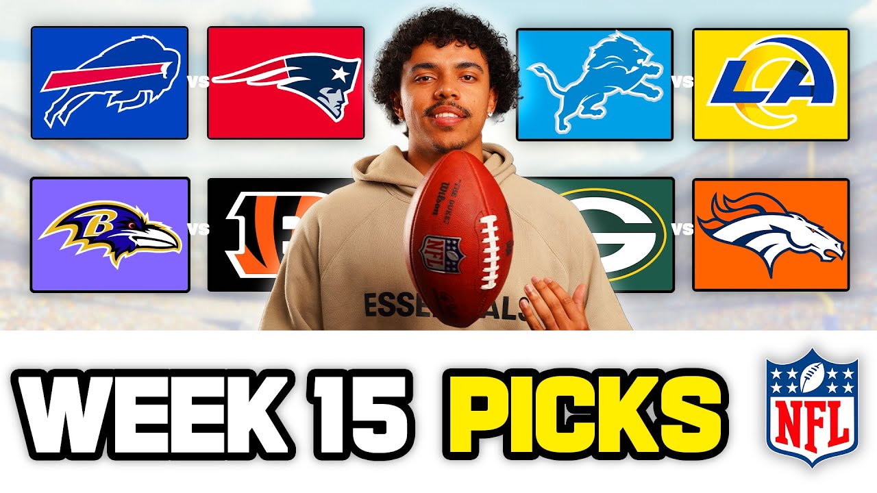 NFL Week 15 Game Predictions | 144-63 Overall Record - YouTube