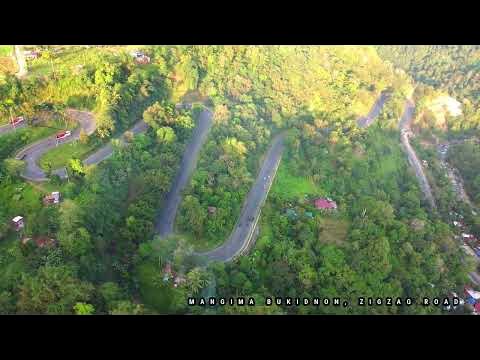 Mangima Bukidnon, Zigzag Road | Aerial View - YouTube