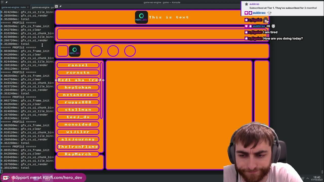IMGUI scroll view widget | Game W/O Engine Day 48 | C | Vulkan | Linux & Windows - YouTube