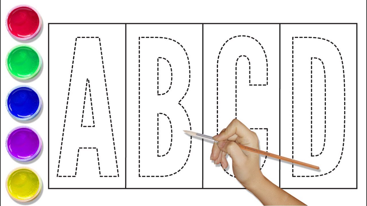 Learn to Write Your ABCs! Tracing & Coloring - YouTube