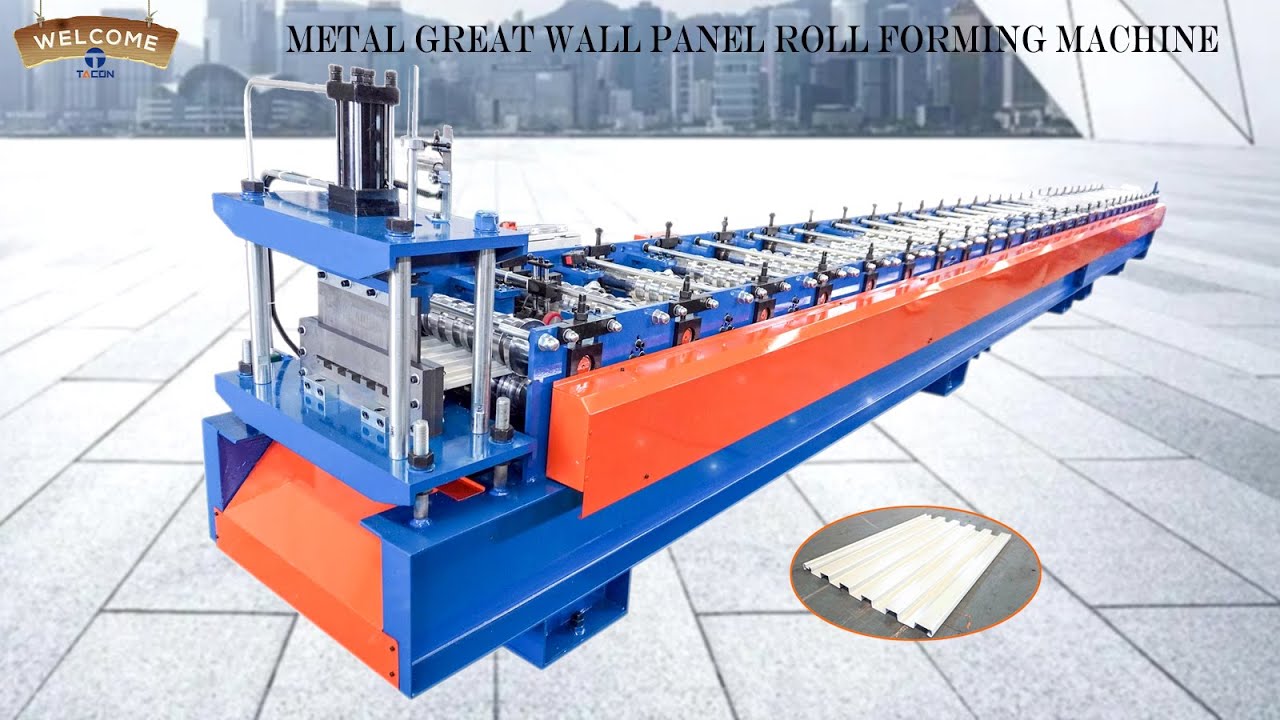 Metal Great Wall Panel Roll Forming Machine - YouTube