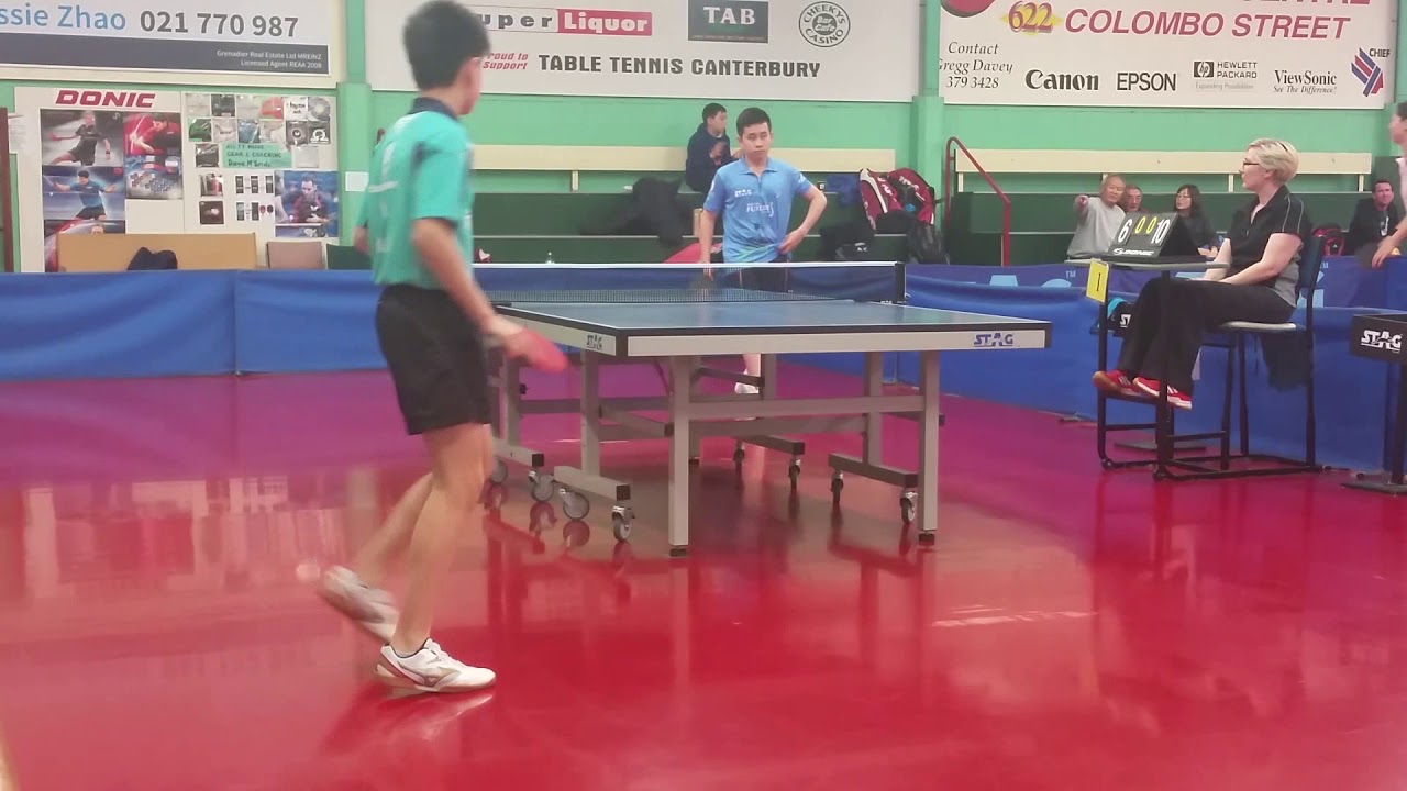 Nathan Xu v Yang Lun Zhao - NZ Table Tennis Open 2017 - YouTube