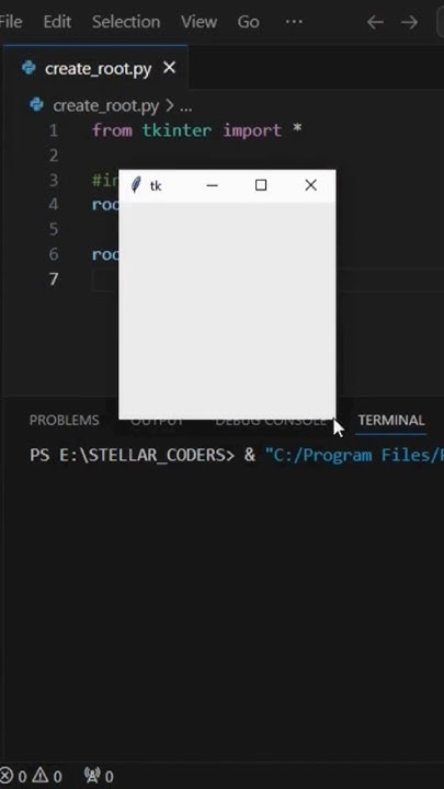 Create a simple GUI Window in Tkinter using Python #code #easycoding #computerscience#developer ...
