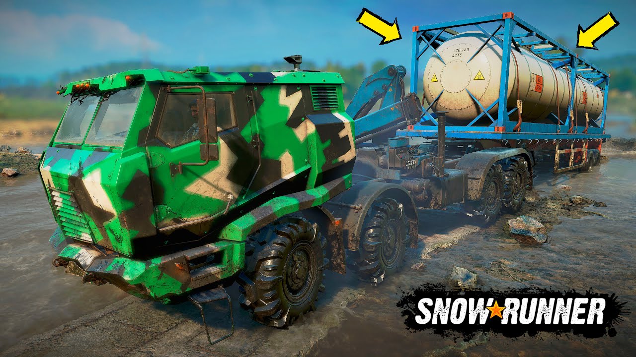 CARREGUEI uma CISTERNA GIGANTE no CAMINHÃO! | SnowRunner - YouTube