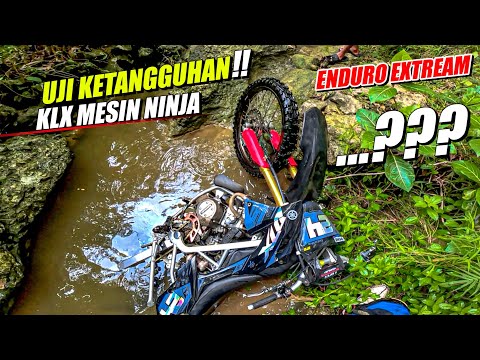 UJI KETANGGUHAN TRAIL KLX MESIN NINJA 2 TAK ‼️ SAMPAI BERENDAM DI AIR