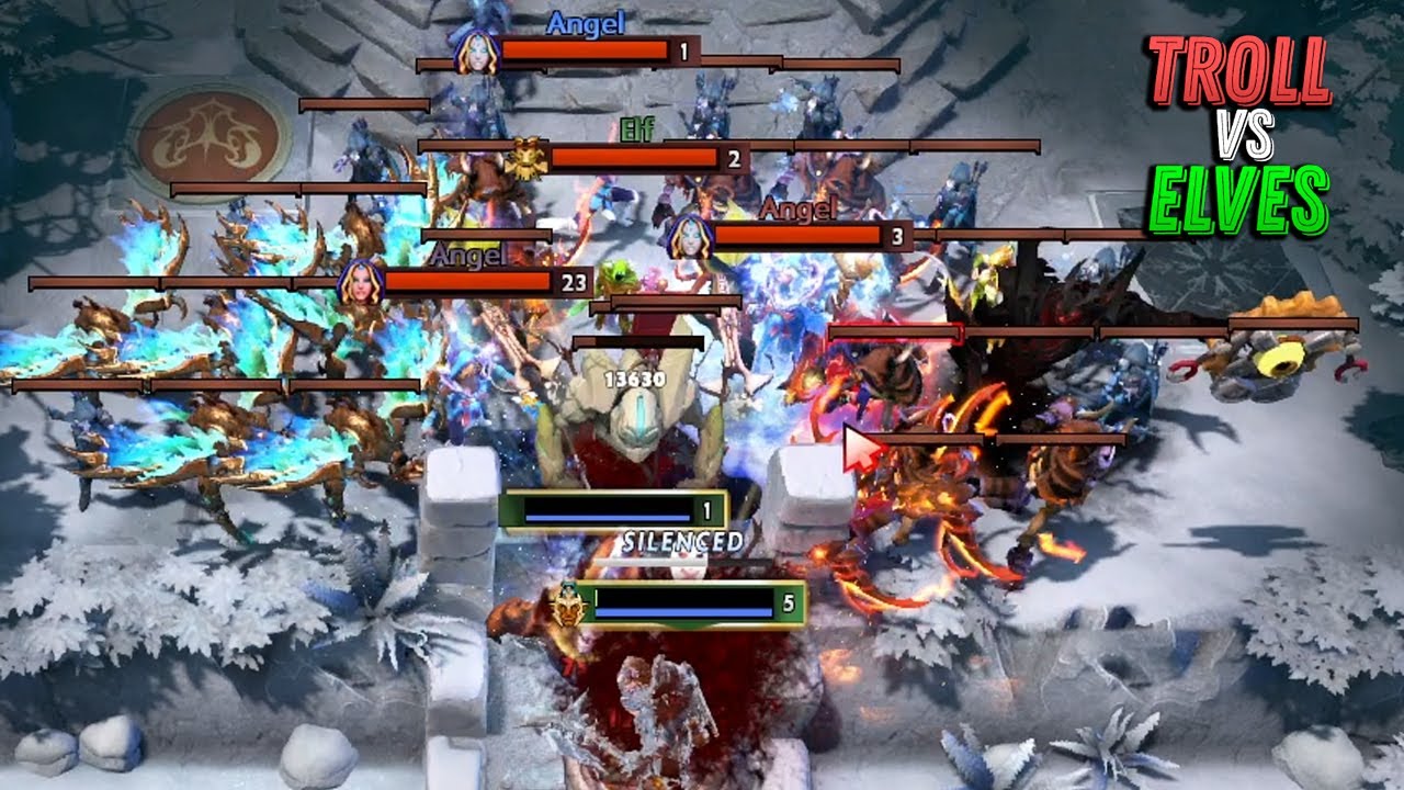 Almost Won in Troll VS Elves 3 (2023) - Dota 2 Custom 7.34b - YouTube