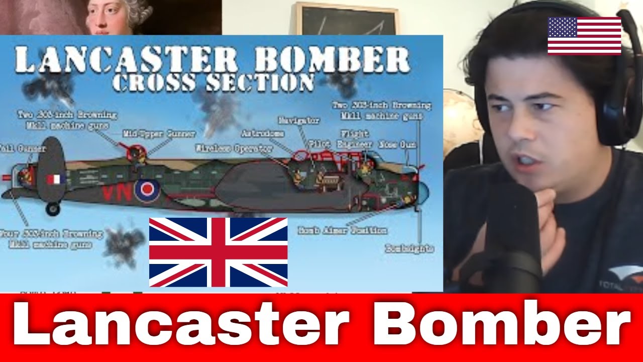American Reacts Life Inside a Lancaster Heavy Bomber (Cross Section ...