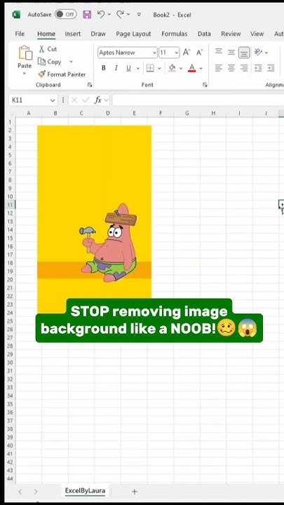 Remove image background in Excel like a PRO! #excel #exceltips #exceltricks #viral #office # ...